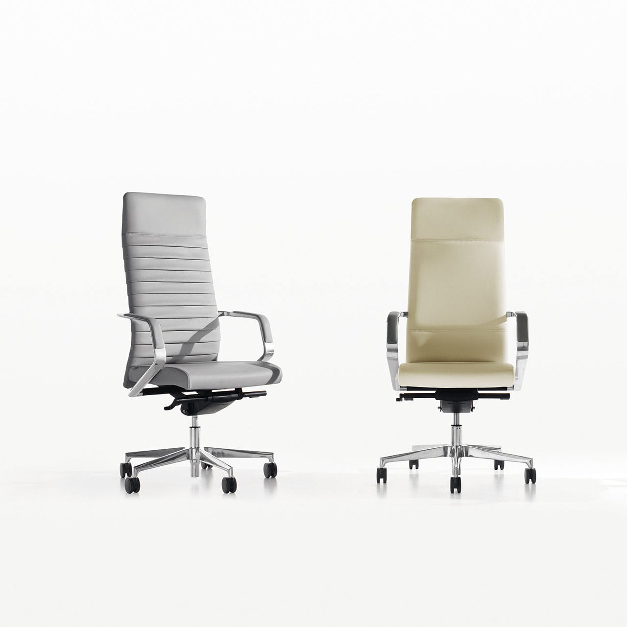 Contemporary executive chair - CELINE - Milani - fabric / polished ...