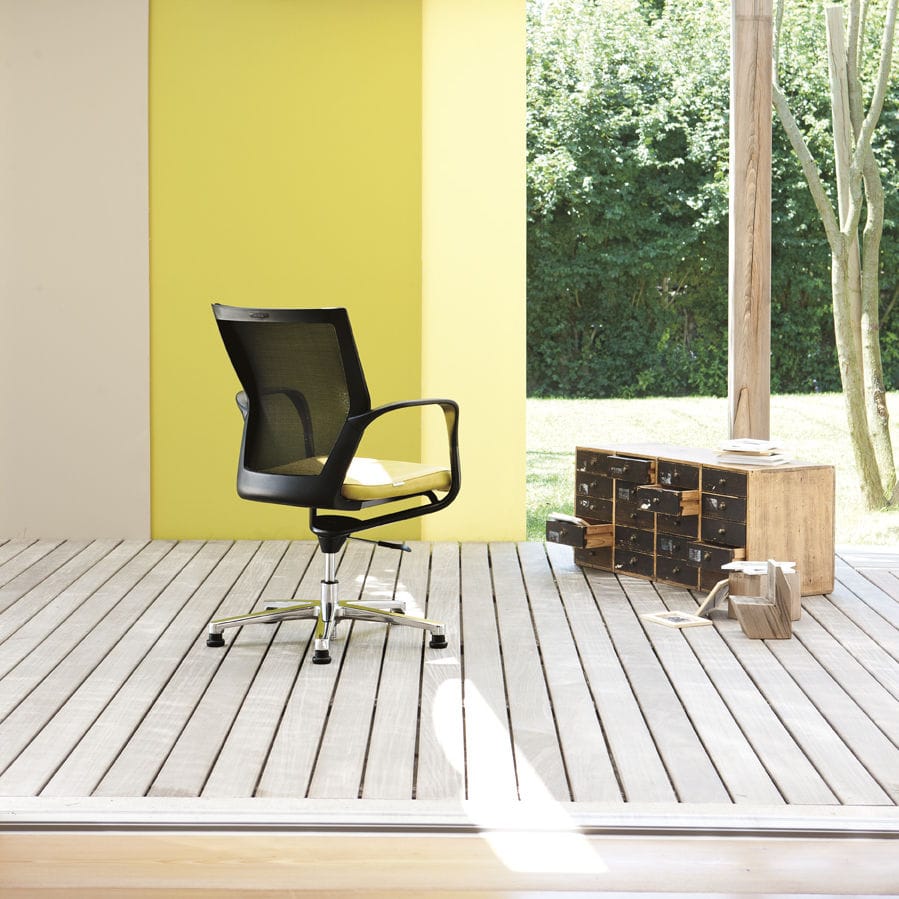 Contemporary office armchair - X-CHAIR - Milani - mesh / ergonomic ...