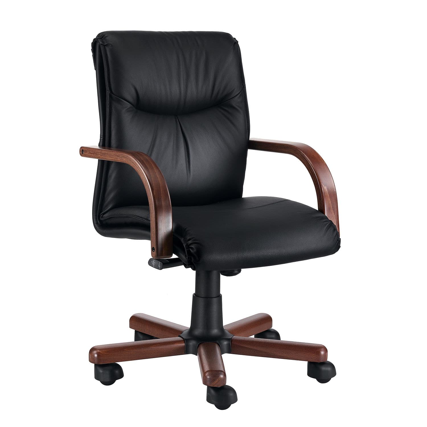 Contemporary office armchair - SALLY - Milani - leather / high back ...