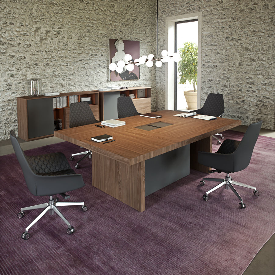 Contemporary boardroom table - SESSANTA - PROF - wooden / rectangular ...