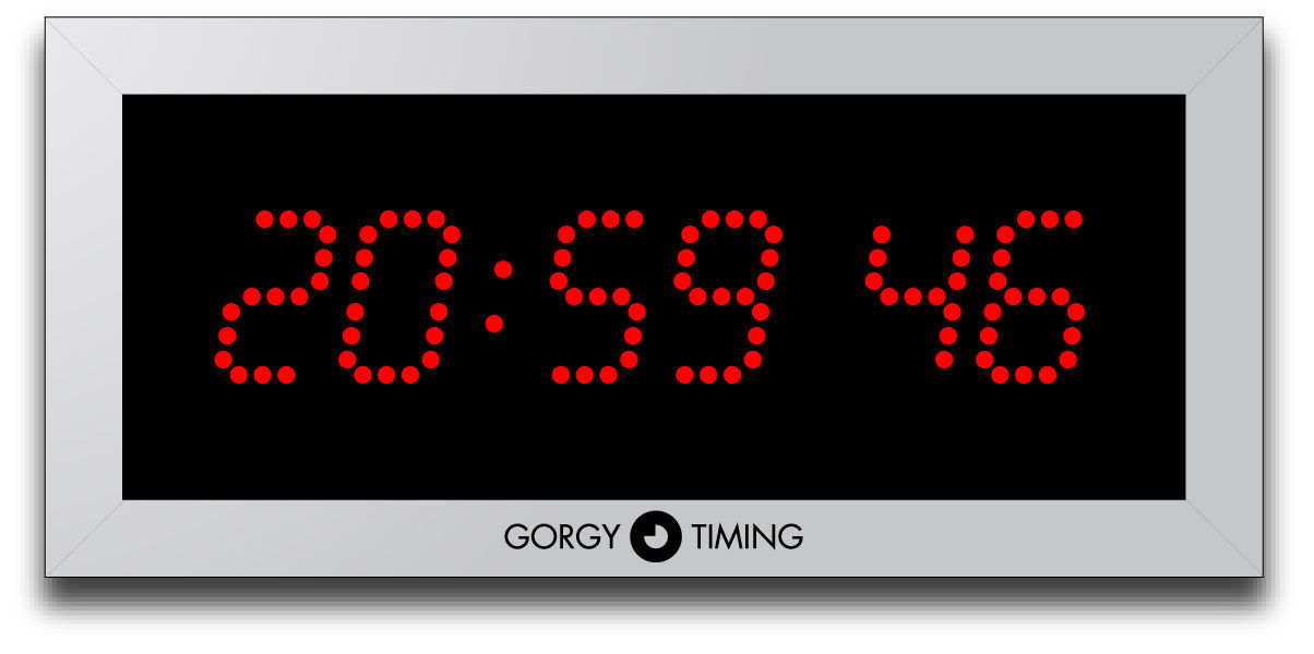 Contemporary clock - LEDI® 5.S - Gorgy Timing - wall-mounted / digital ...
