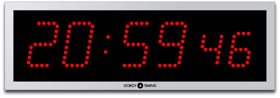 Contemporary clock - LEDI® 10.S - Gorgy Timing - wall-mounted / digital ...