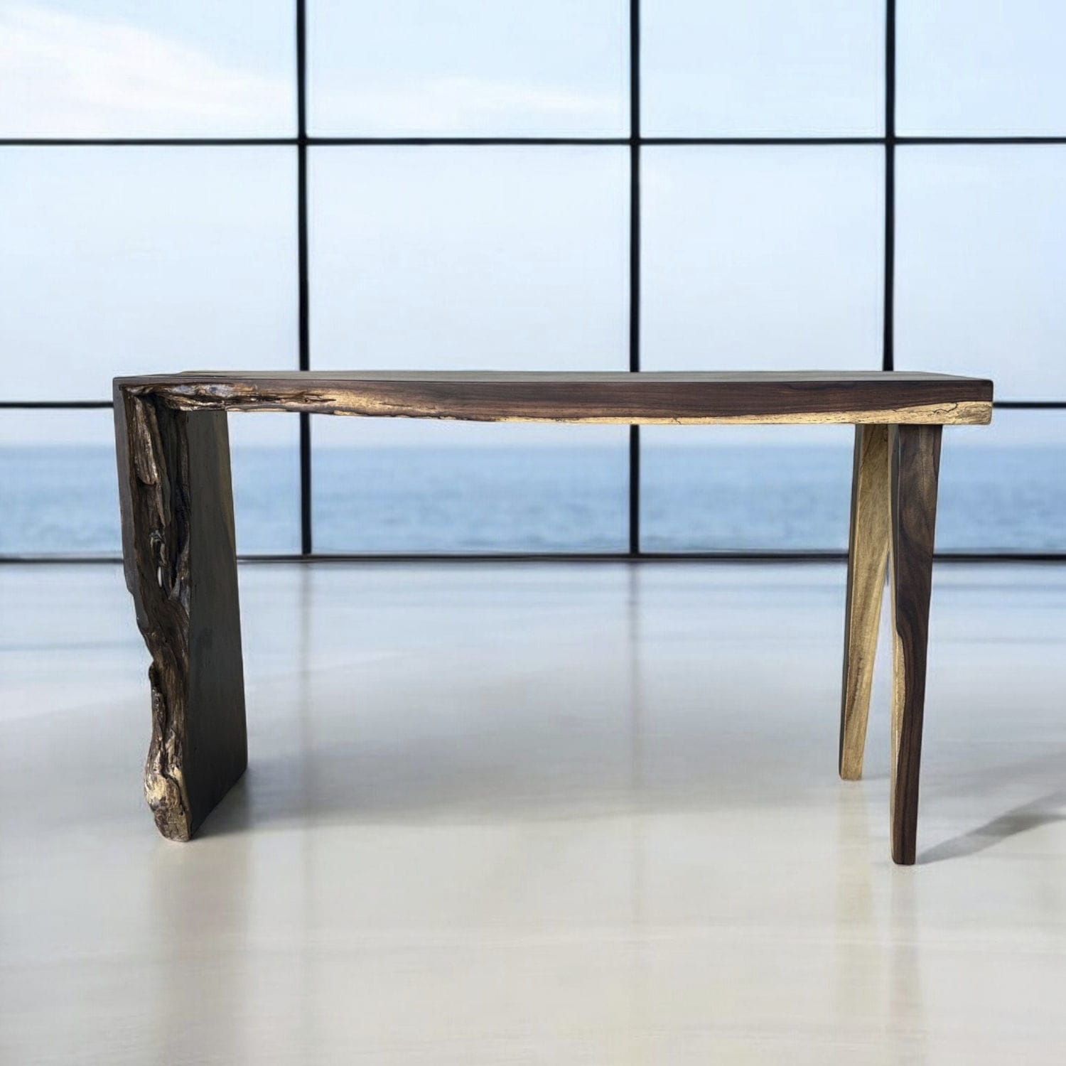 Contemporary sideboard table - VERBIER - ARRELART - solid wood / solid ...