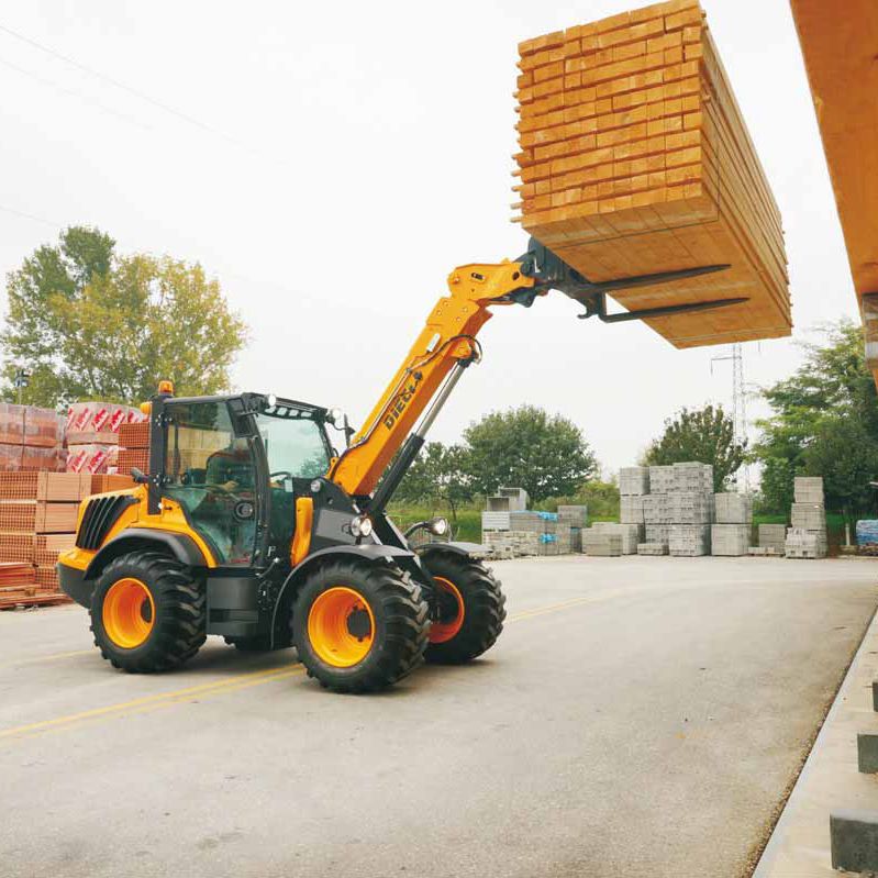 Rubber-tired loader - PIVOT T70 - DIECI - telescopic / articulated ...