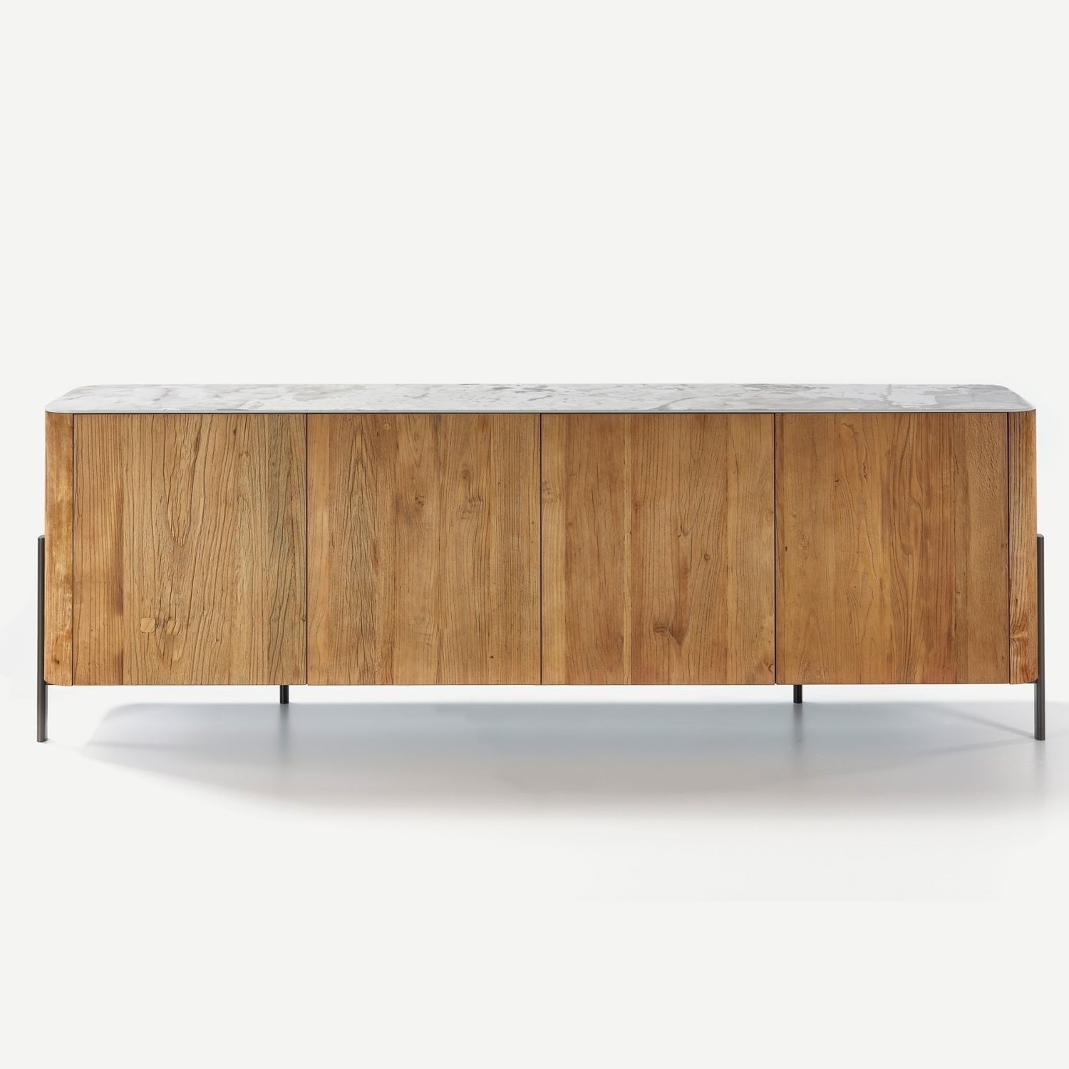 Contemporary sideboard - Shell - Nature Design - oak / American walnut ...