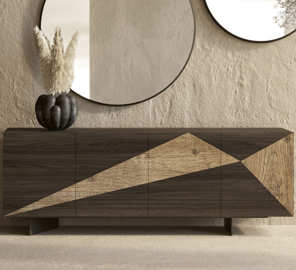 Contemporary sideboard - Slice - Nature Design - oak / solid wood ...