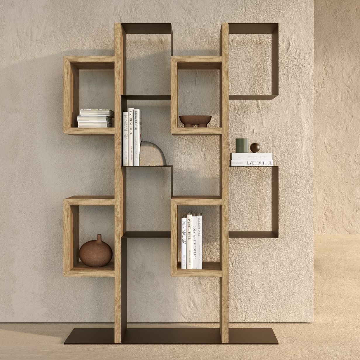 Free-standing bookcase - Gemini - Nature Design - contemporary / oak ...