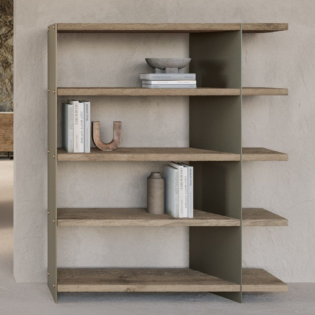 Free-standing bookcase - Graft - Nature Design - contemporary / oak ...