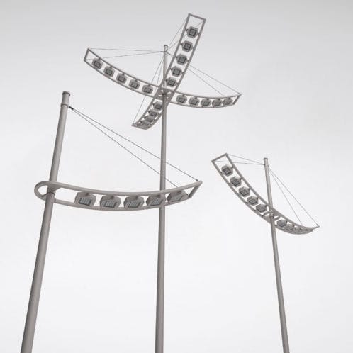 Lighting pole - ESA ARCO - Ghisamestieri - steel