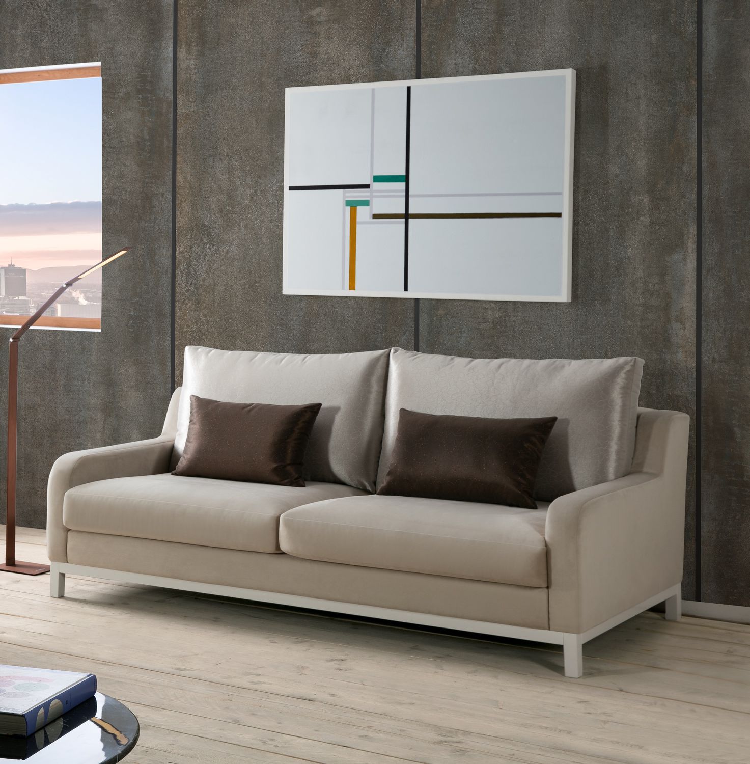Modular sofa - CITY - Raga - corner / compact / contemporary