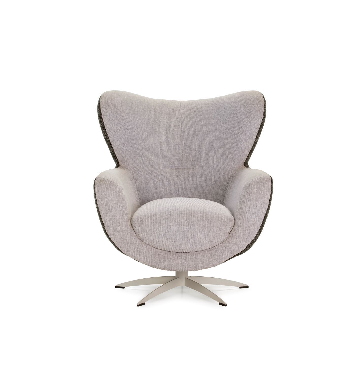 Contemporary armchair - BLOOM - Raga - fabric / leather / wooden
