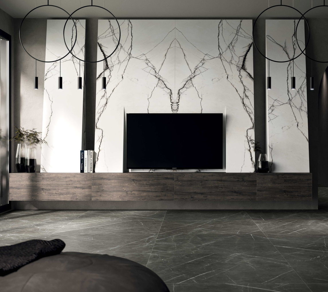 Porcelain stoneware decorative panel - Marble - FLORIM stone - for ...