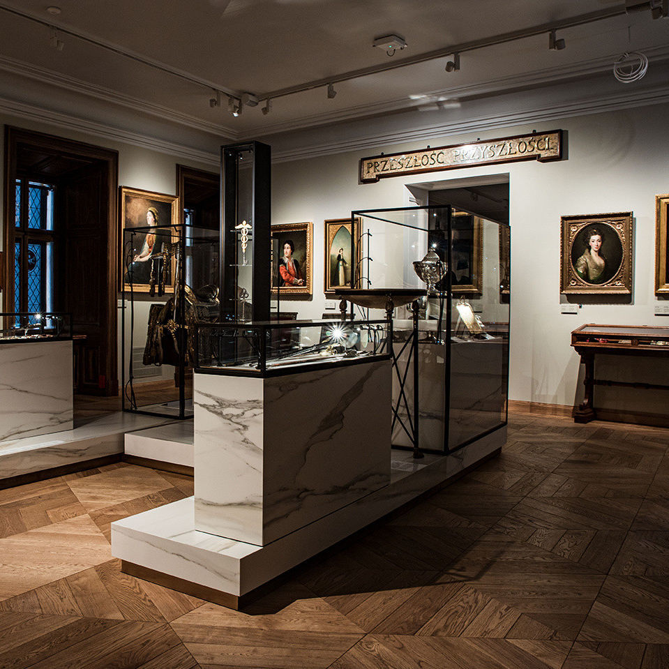 Contemporary display case - Marble - FLORIM stone - floor-mounted ...