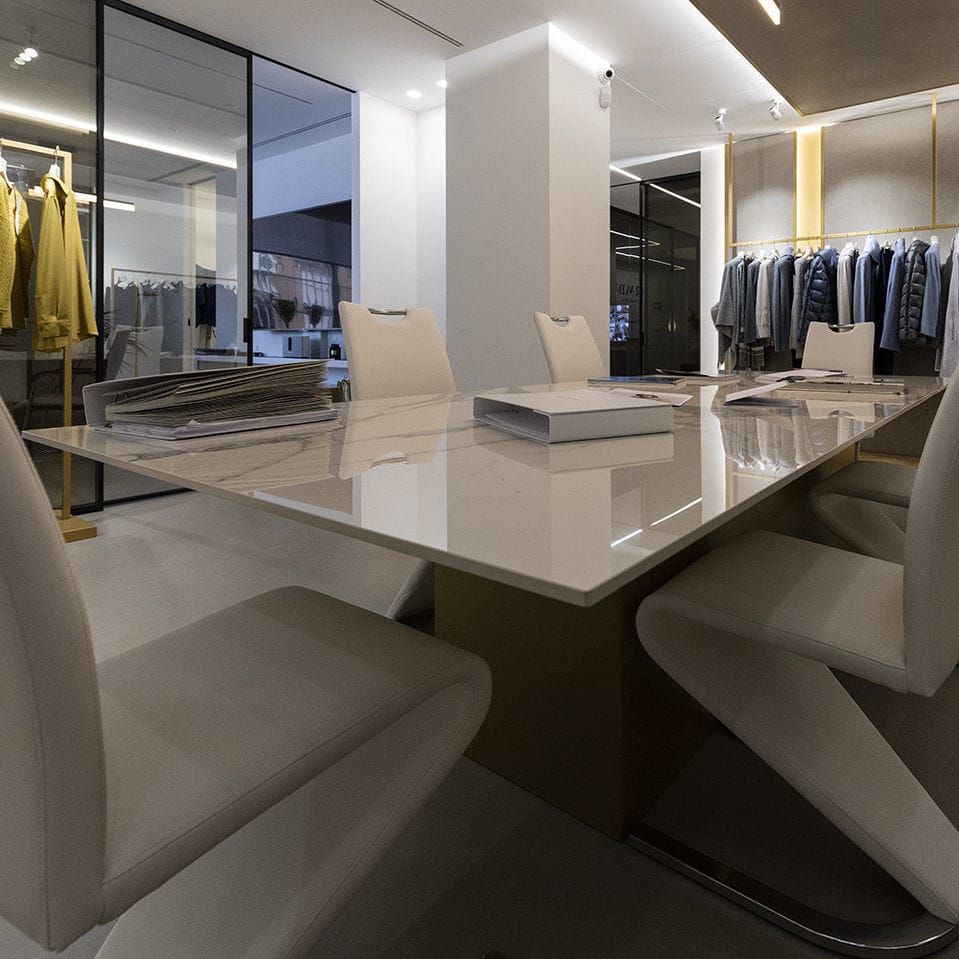 Porcelain stoneware table top - Marble - FLORIM stone - stain-proof ...