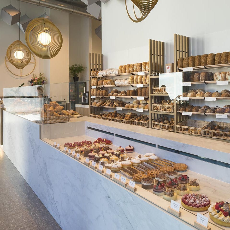 Pastry shop refrigerated counter - Marble - FLORIM stone