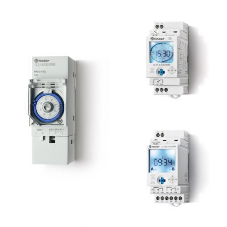 Digital time switch - 12 - FINDER S.p.A - with built-in astronomical ...