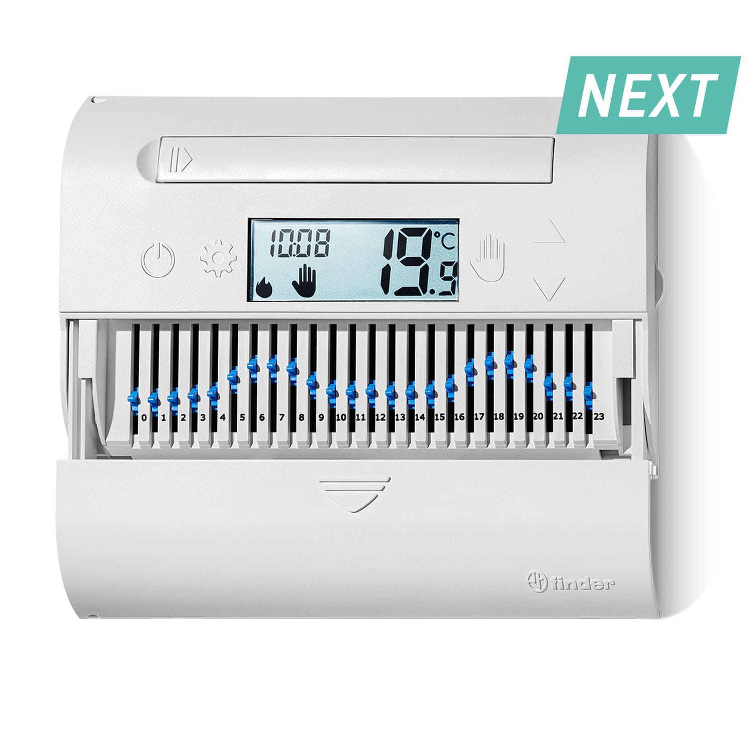 Digital thermostat - 1C.61 - FINDER S.p.A - programmable / manual / for ...