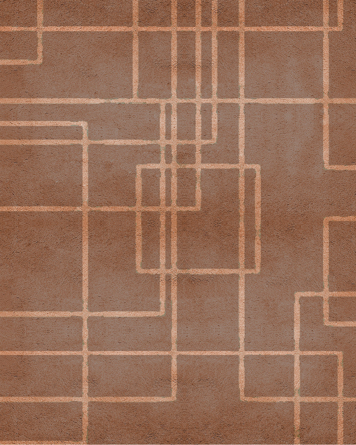 Contemporary rug - TERRACOTTA - Rug's Society - patterned / wool / silk