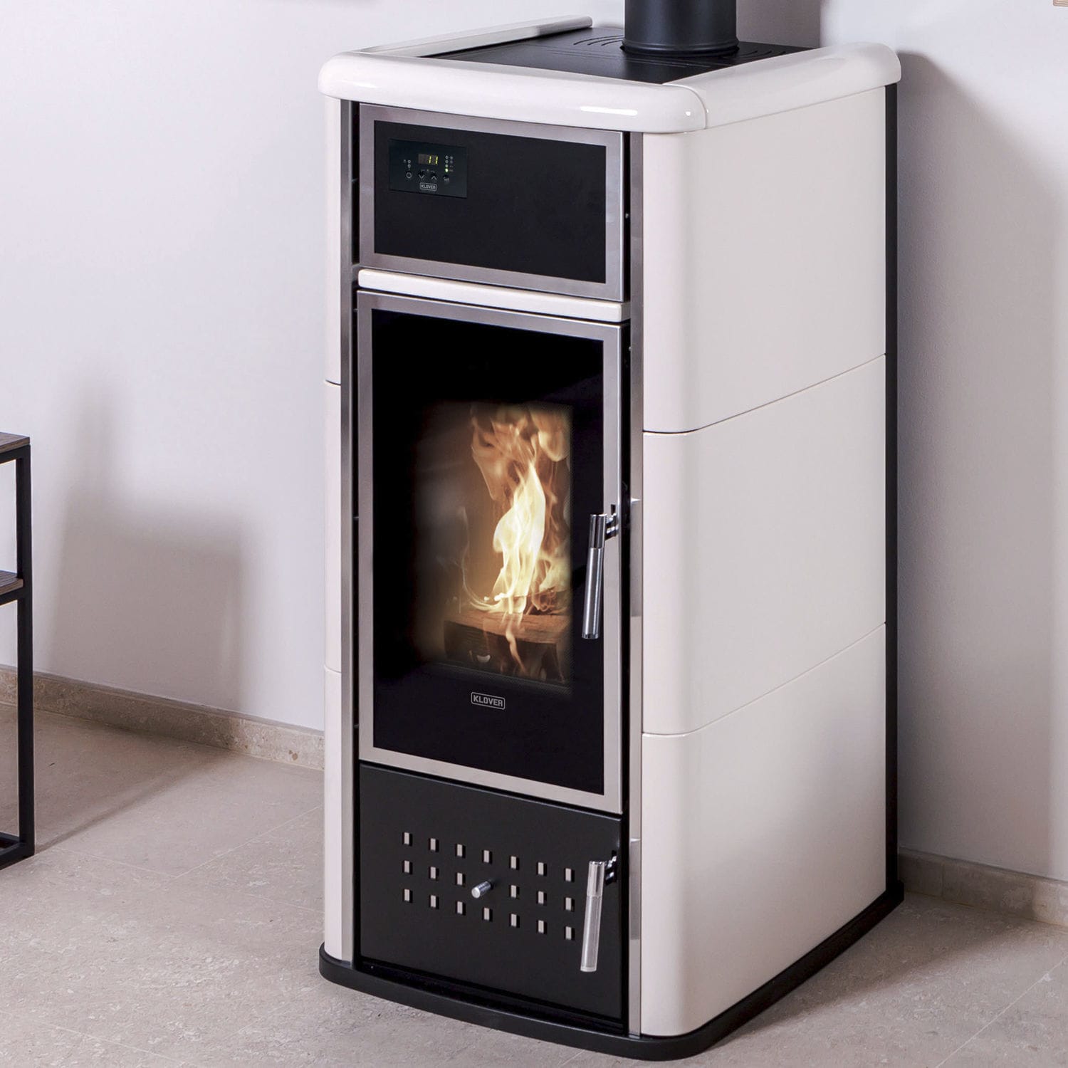 Wood boiler stove - BELVEDERE 20 - Klover - 20 kW...50 kW / free ...