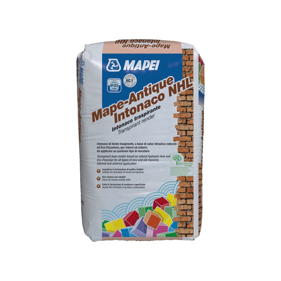 Restoration mortar - MAPE-ANTIQUE INTONACO NHL - MAPEI GB - for masonry ...