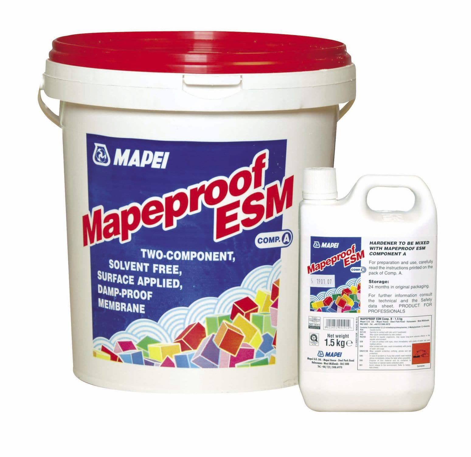 Concrete primer - MAPEPROOF ESM - MAPEI GB - epoxy / water-repellent