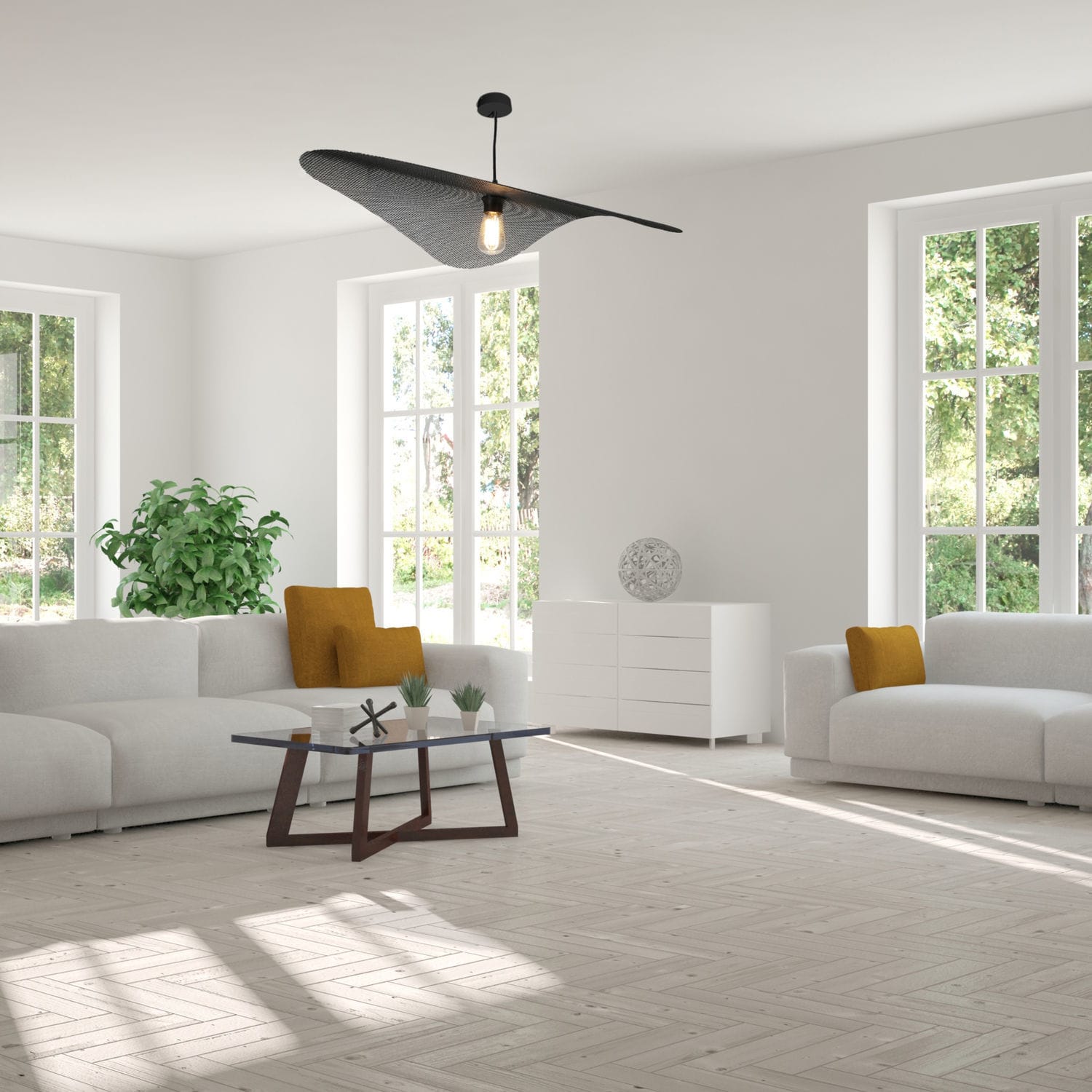 Pendant lamp - VOILE - METROPOLIGHT - metal / contemporary / corded