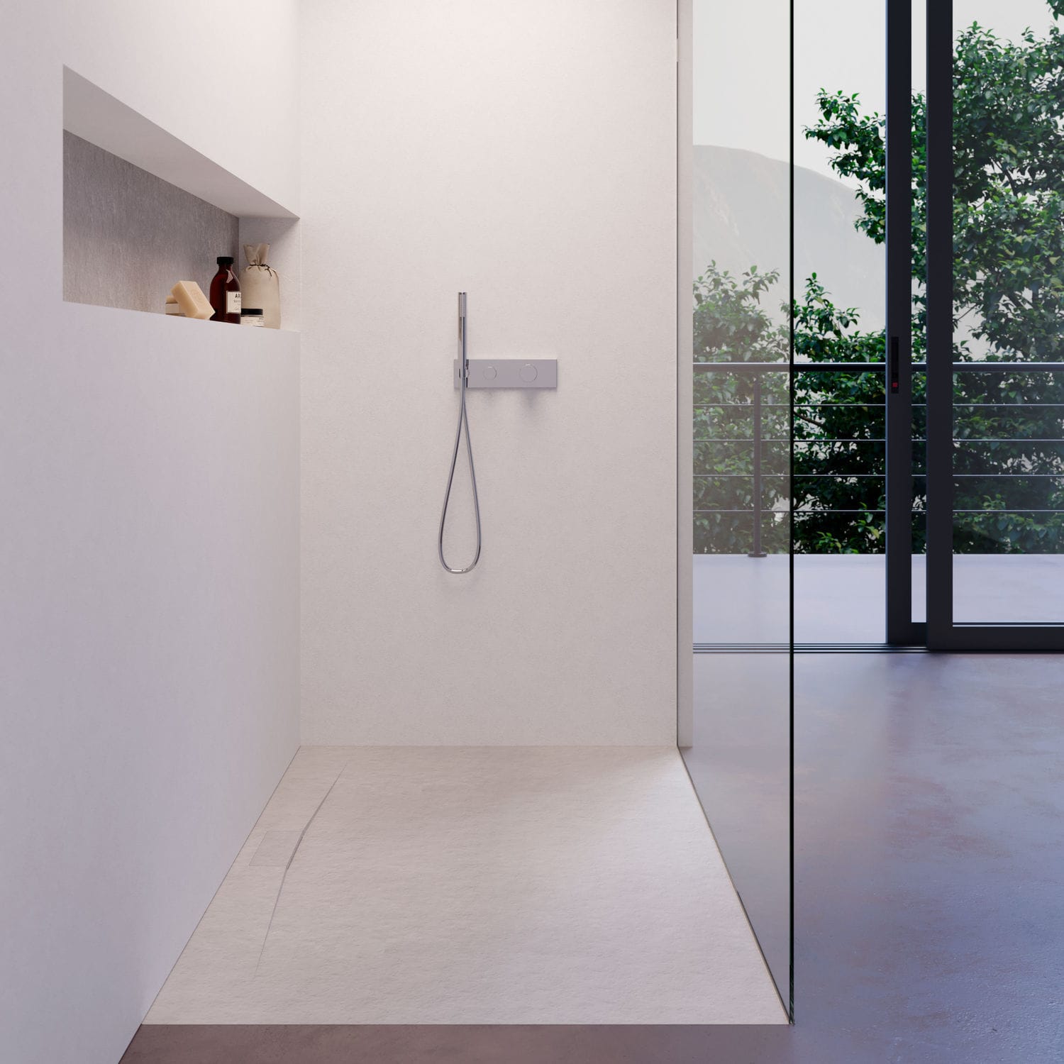 Rectangular shower base - DUAL - Disenia - above floor / flush / extra-flat