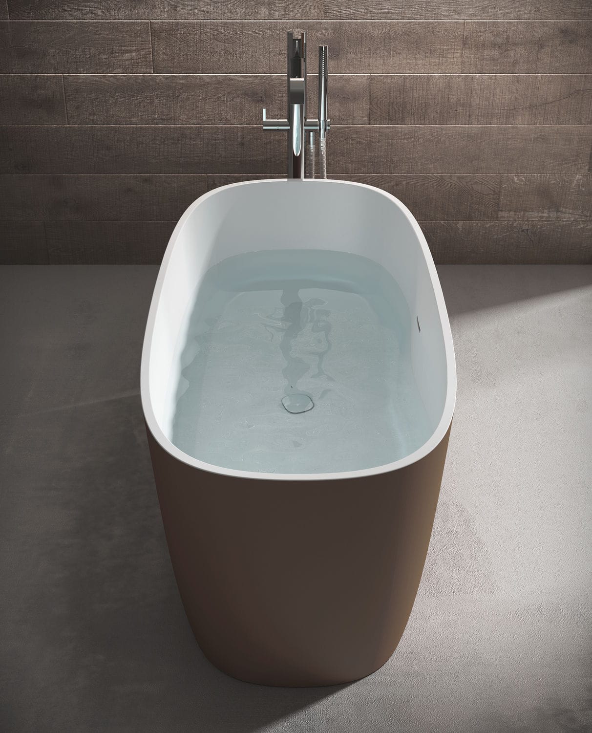 Oval bathtub - LOOP - Disenia - free-standing / for homes / contemporary