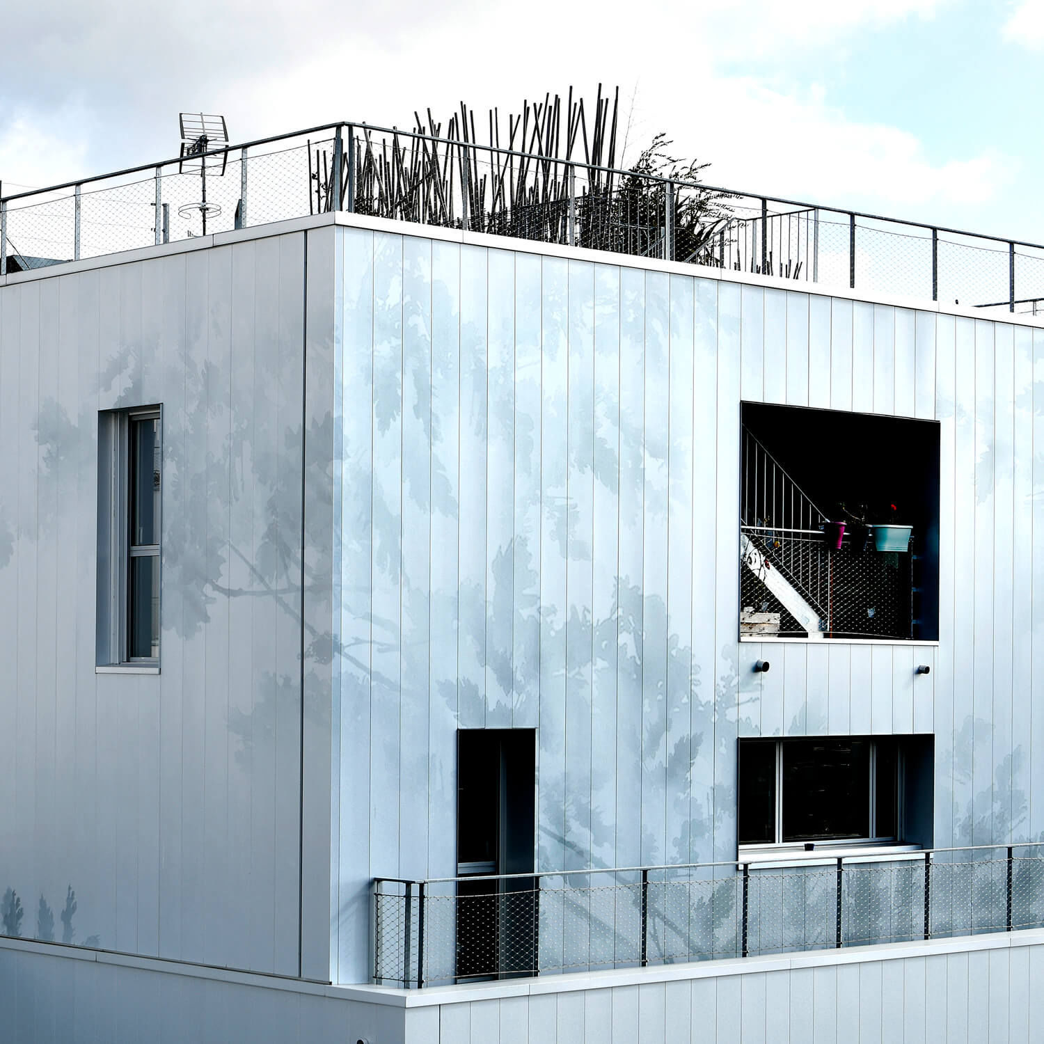 Printed cladding - LAMAS - Umetal - sheet metal / painted / custom