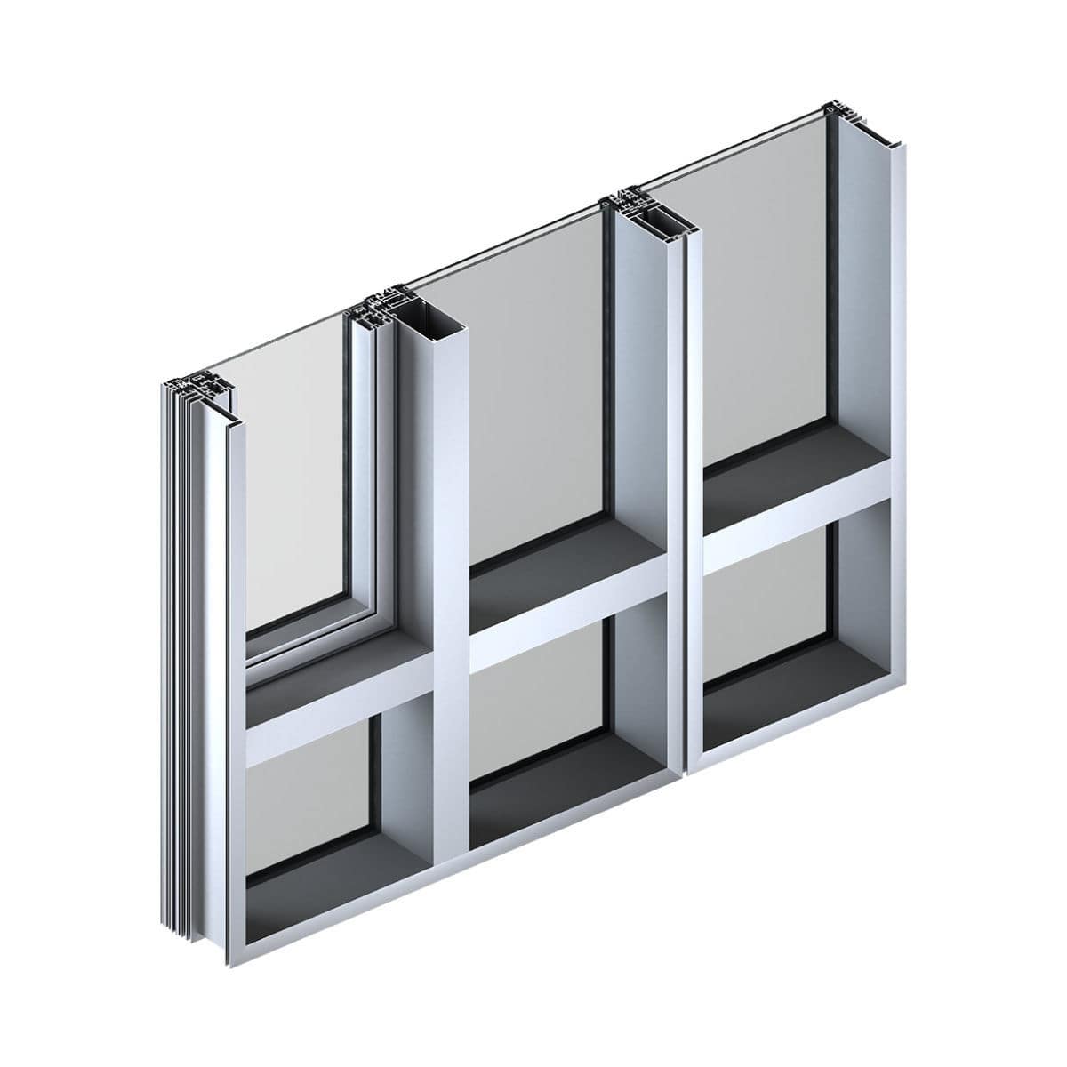 Unitized system curtain wall - UCW 72 CS - INTERAL CUHADAROGLU METAL ...