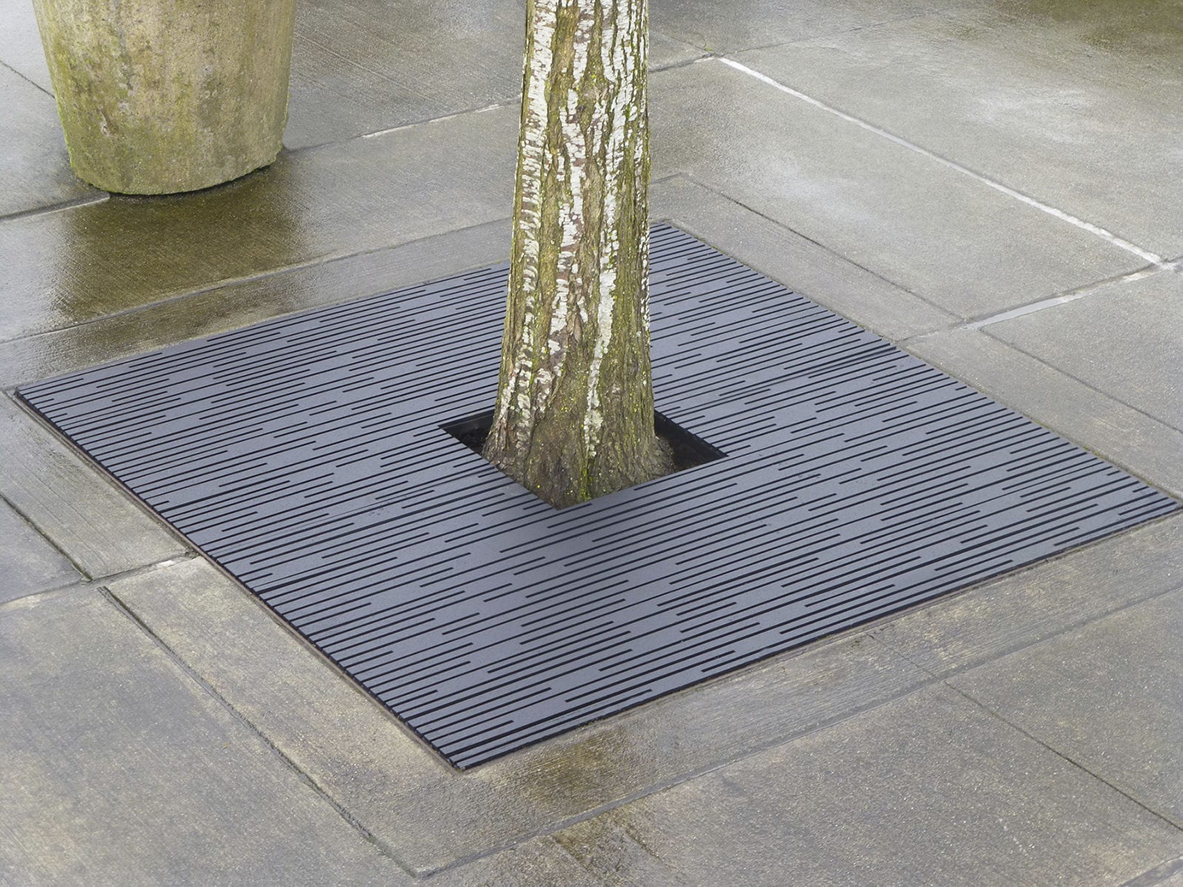 Square tree grate - RAIN - RNX48-48I99TGHP - IRON AGE DESIGNS - cast iron
