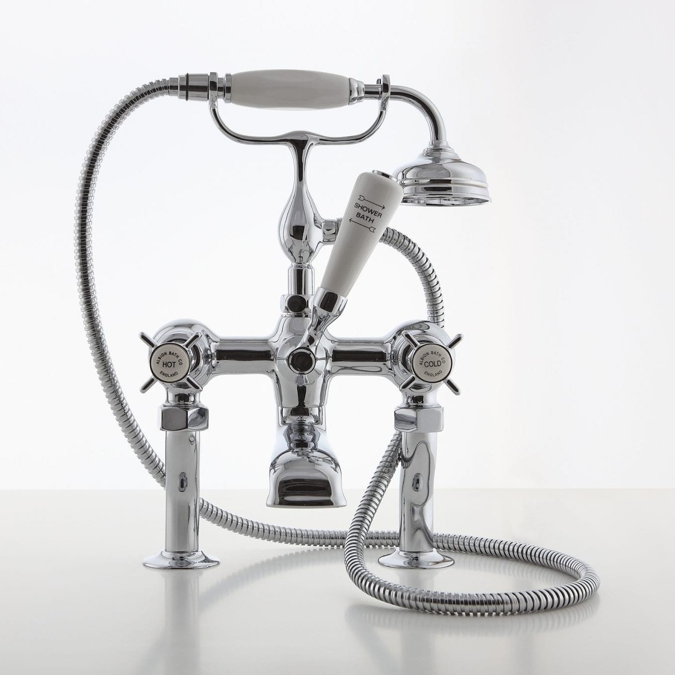 Double-handle shower mixer tap - Albion Bath Co - bathtub / countertop ...