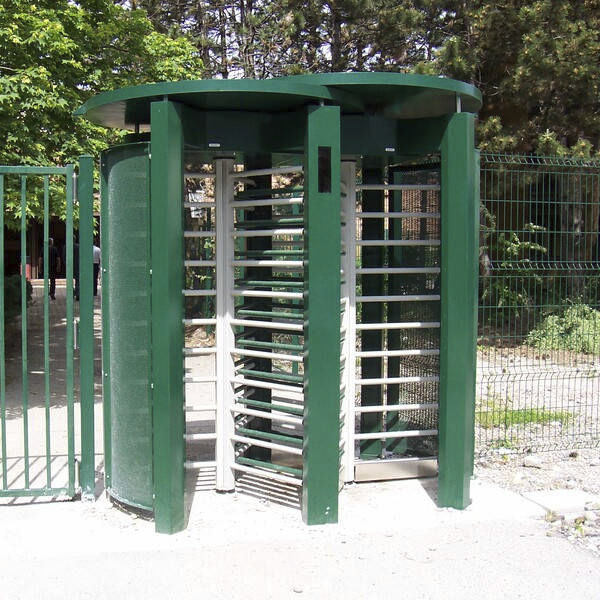 Full-height turnstile - Espacs - security / metal / building