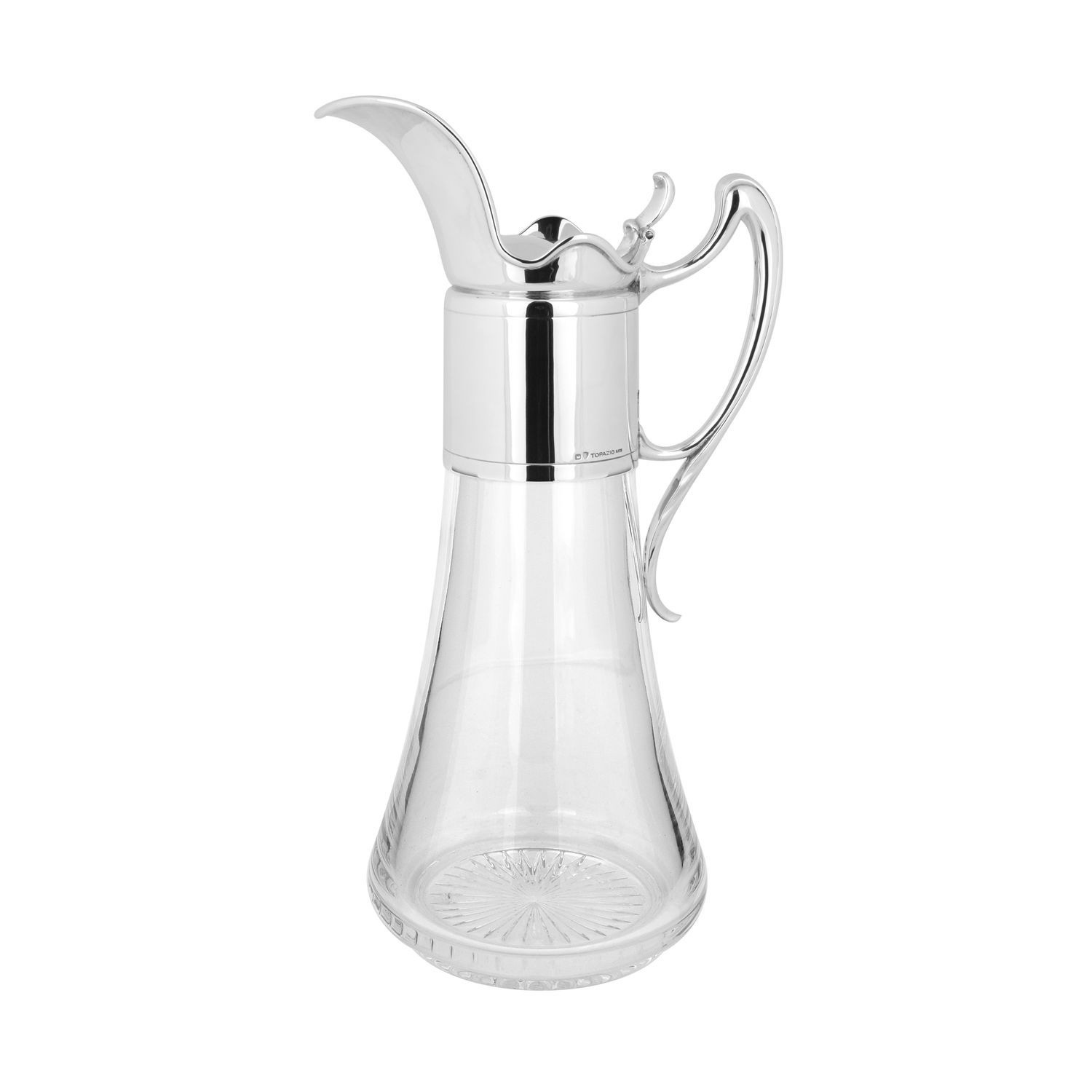 Crystal pitcher - LISA - TOPAZIO - sterling silver / for gourmet ...