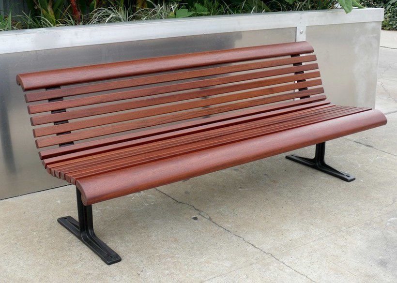 Contemporary public bench - PROMENADE - CANTERBURY DESIGNS - hardwood ...