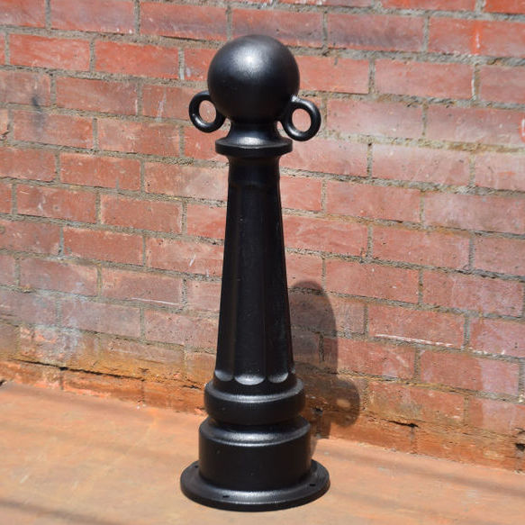 Security bollard - LOUVRE - CANTERBURY DESIGNS - cast iron / cast aluminum