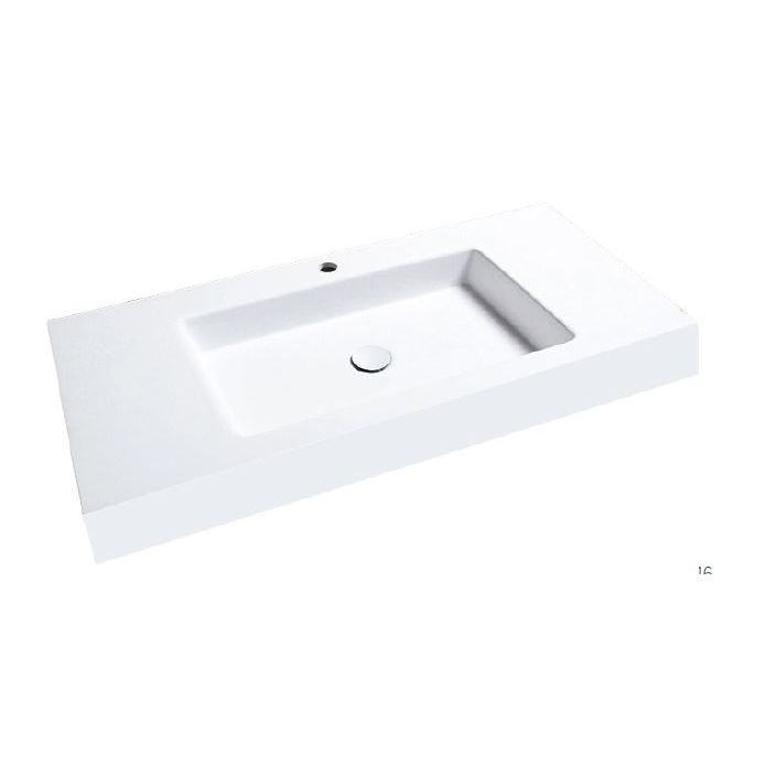 Integrated washbasin - RECTANGULAR R6 WITH SKIRT - Decosan - Solid ...