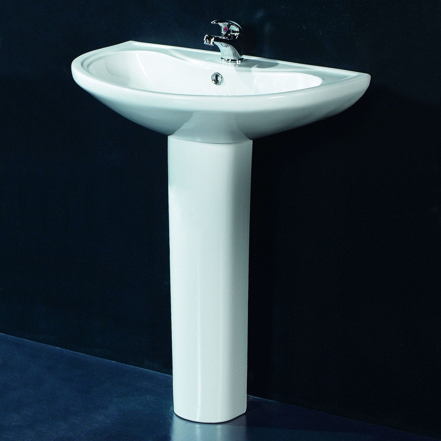 Wall-mounted washbasin - OCEANUS - Valadares - ceramic / D-shape ...