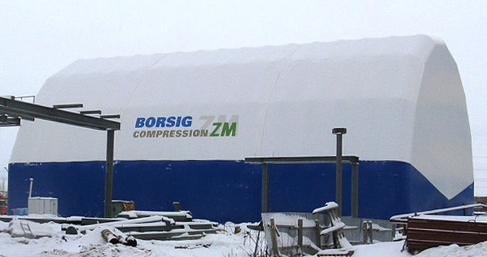 Industrial use inflatable structure - TURBINE HANGAR - HOLSTROY