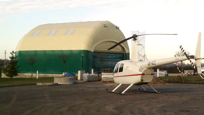 Airport inflatable structure - HELICOPTER HANGAR - HOLSTROY