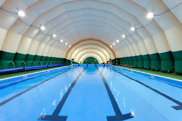 Roof inflatable structure - HOLSTROY - for public pool