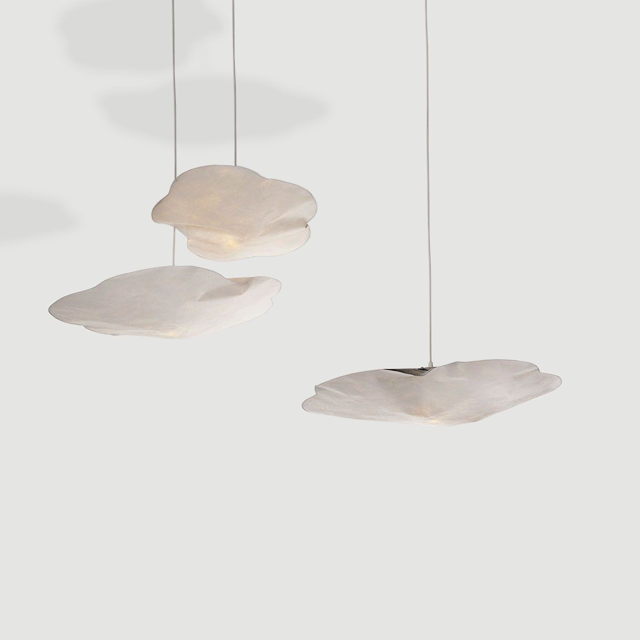 Pendant lamp - CLOUD - dESIGNoBJECT - Tyvek® / original design / corded