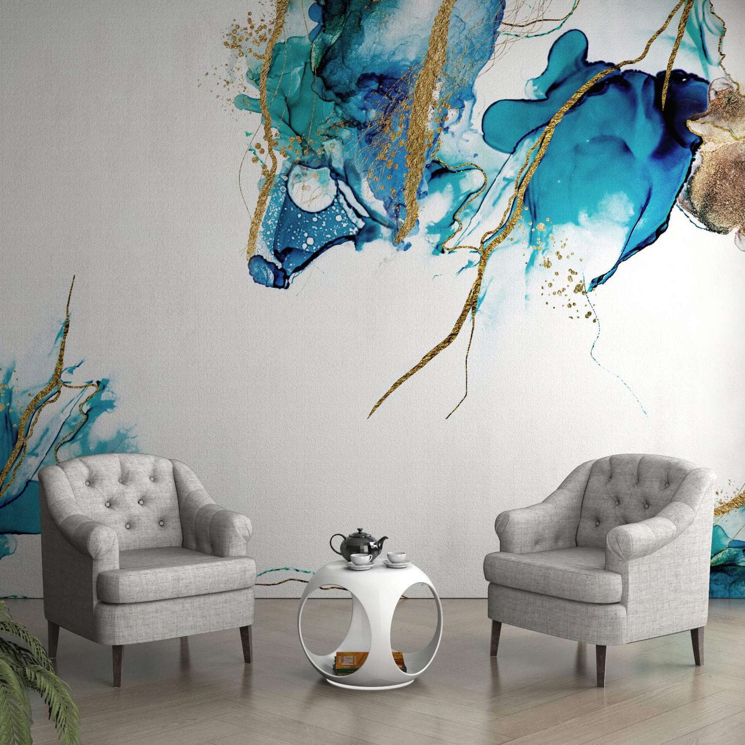 Contemporary wallpaper - OPALE - WallyArt - fiberglass / vinyl ...