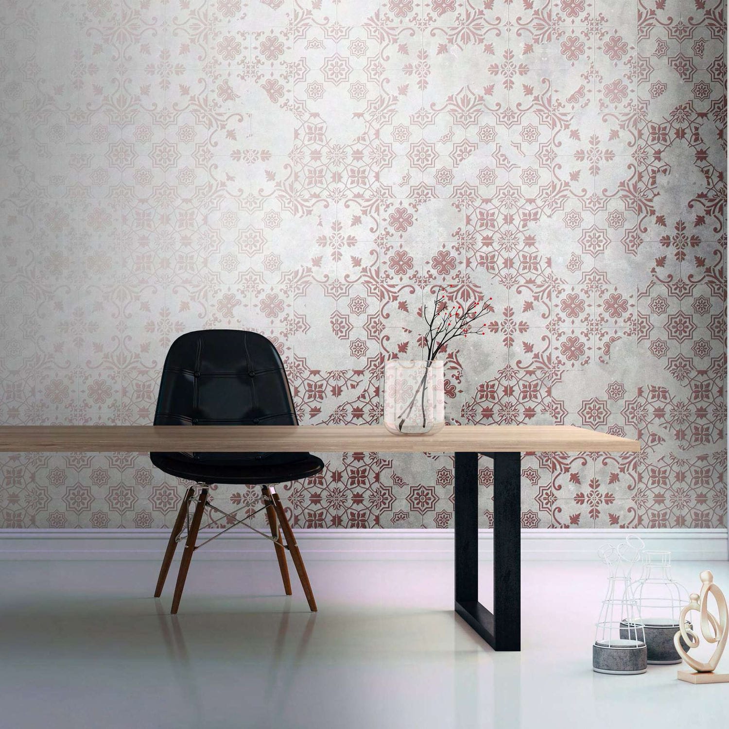 Vintage wallpaper - MAIOLICA 2.0 - WallyArt - fiberglass / vinyl ...