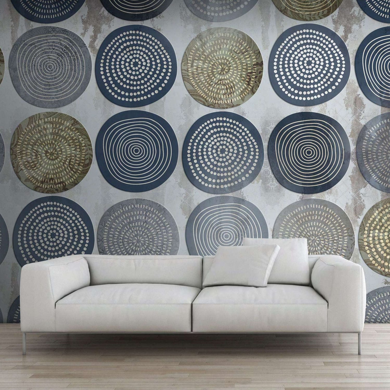 Contemporary wallpaper - ABACO - WallyArt - nonwoven fabric ...