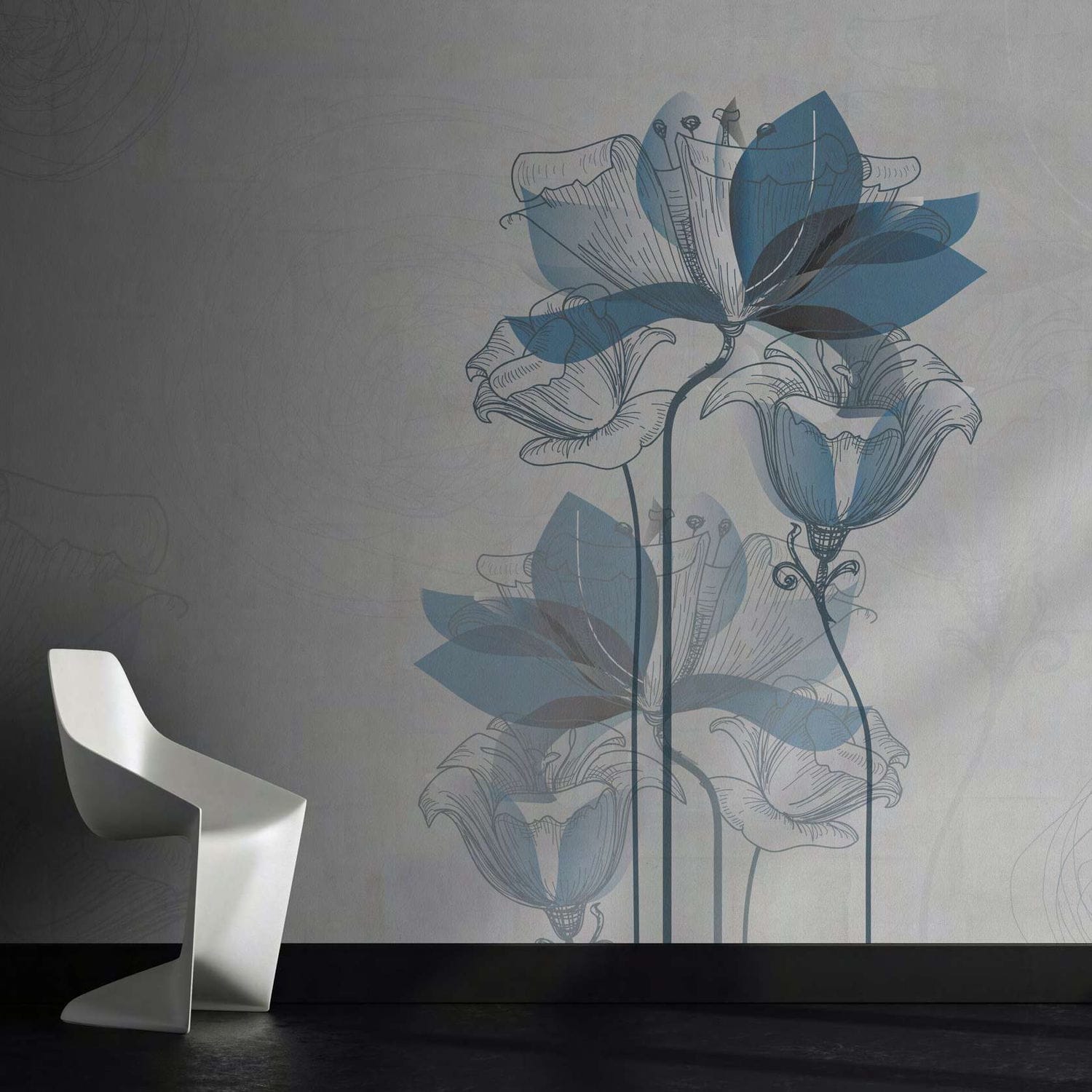 Contemporary wallpaper - AVIO - WallyArt - nonwoven fabric / fiberglass ...