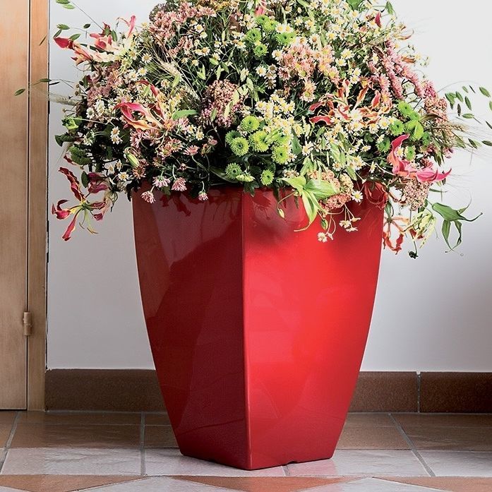 Rotomolded polyethylene flower pot - CROMIA : PRISMA SQUARE - MONACIS ...