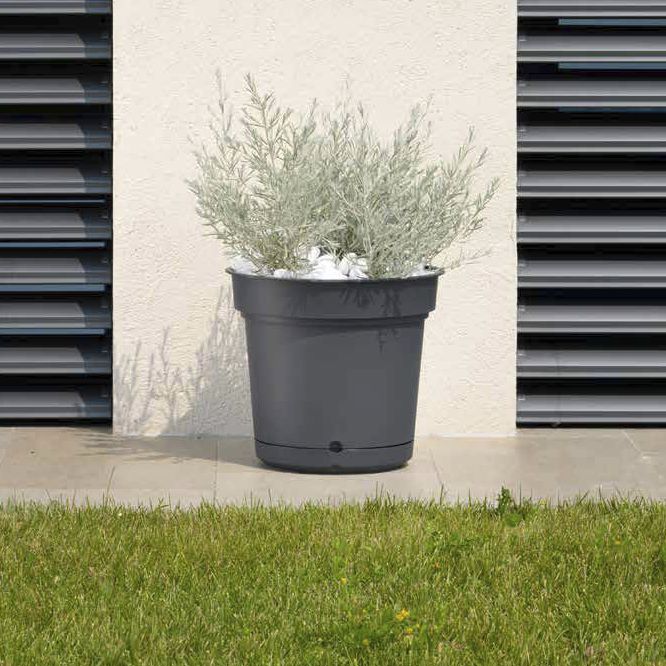 Plastic plant pot - HYDRAL - TeraPlast - free-standing / round
