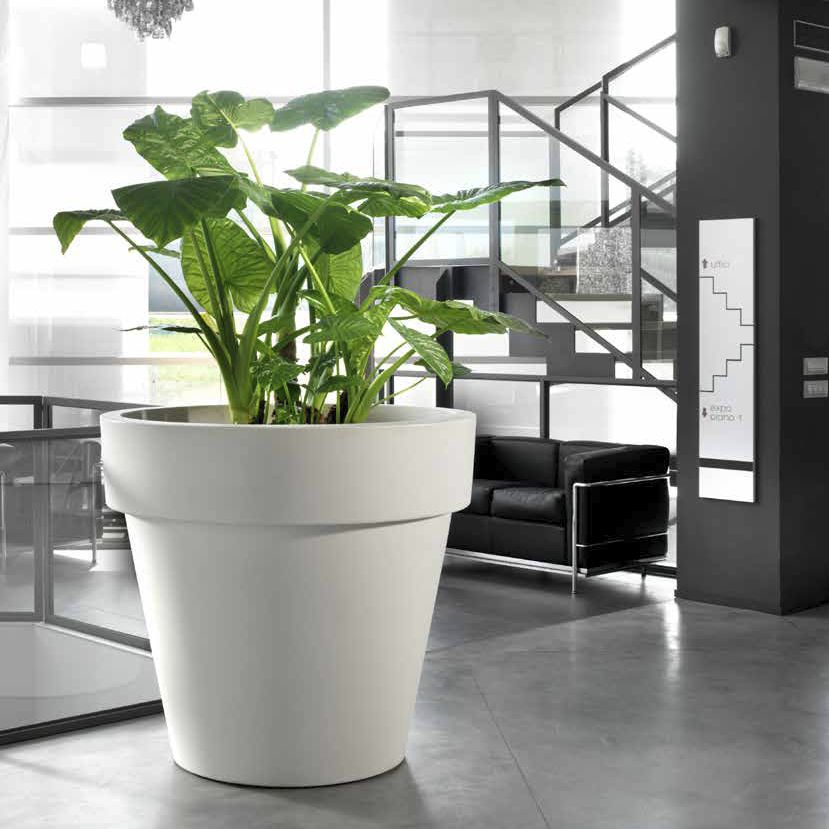 Plastic plant pot - STANDARD ONE - TeraPlast - free-standing / round