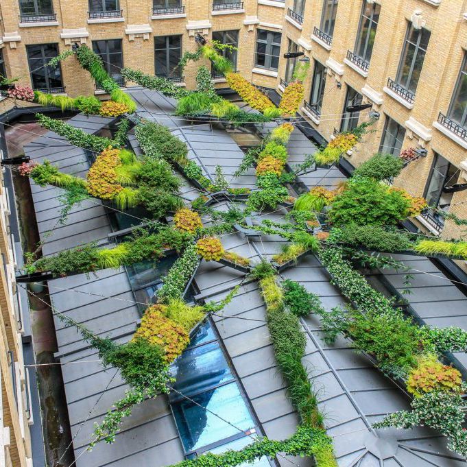 Hanging roof garden - A UNIQUE AND TAILOR-MADE SPIDER WEB SHAPED ...